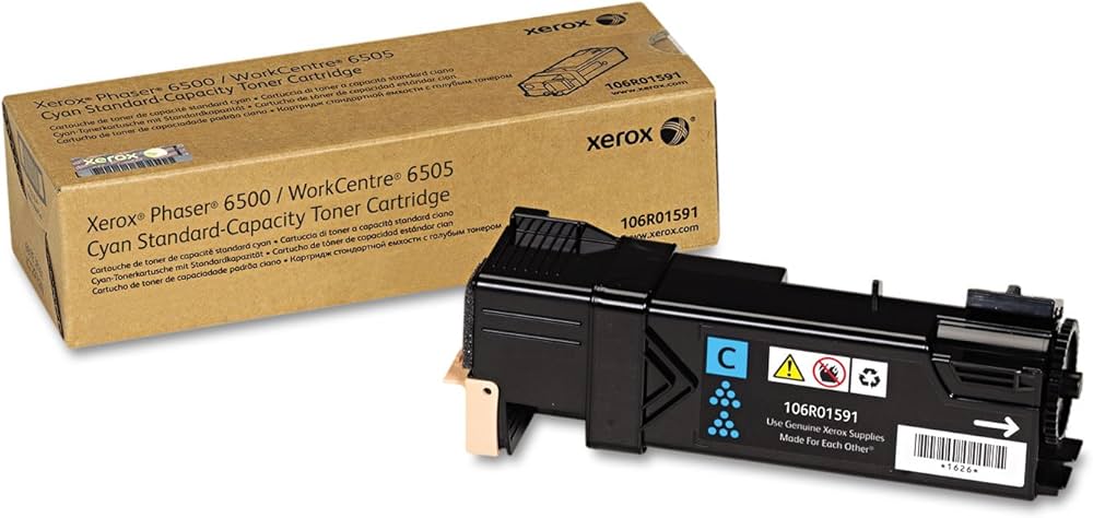 Original Xerox PHASER 6500/6505 Standard Yield Cyan Toner Cartridge, 1